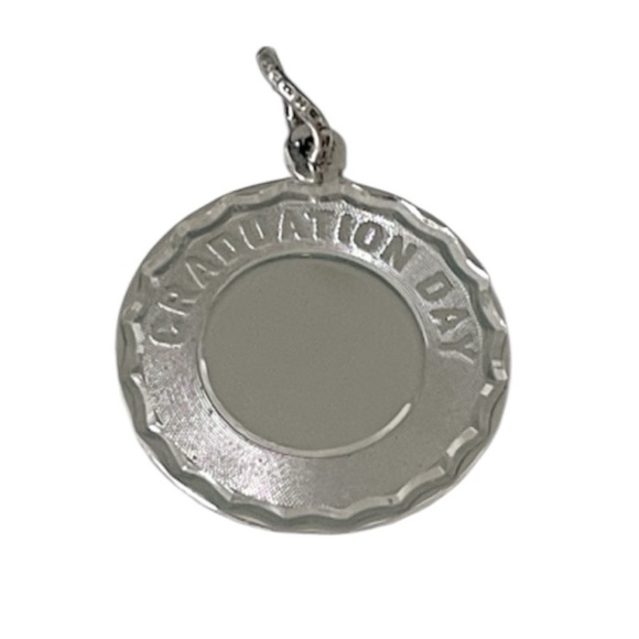 Vintage | Jewelry | Vintage Sterling Silver Graduation Day Disc Pendant ...